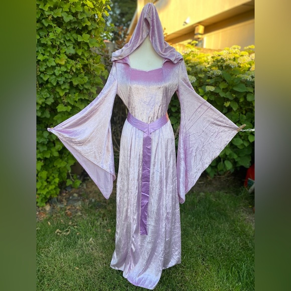 Dresses | Lavender Velvet Cloak Cosplay Renaissance Fae Costume | Poshmark